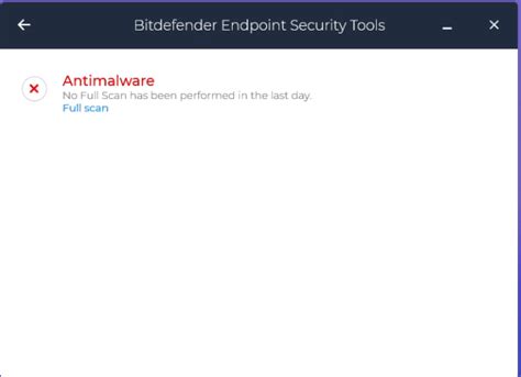 Endpoint Security Tools Gravityzone Full Scan Message R Bitdefender