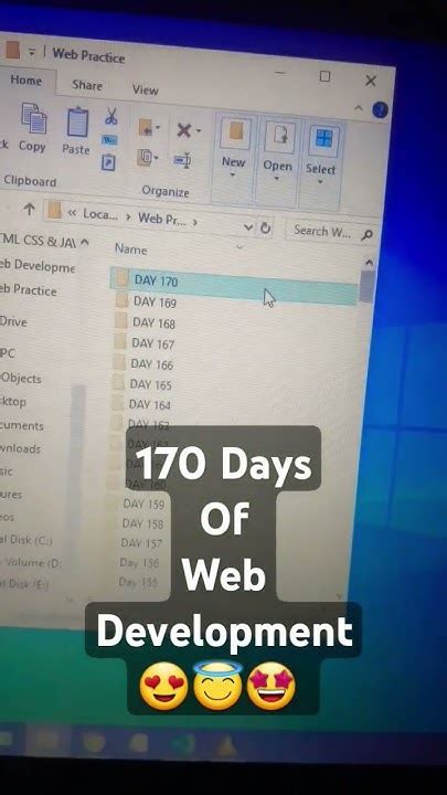 170 Days Of Web Development 😍🤑🤩 Html Css Javascript React Webdevelopment Coding Code