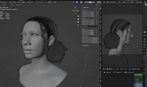 hairstyle braids 002 hair for flippednormals
