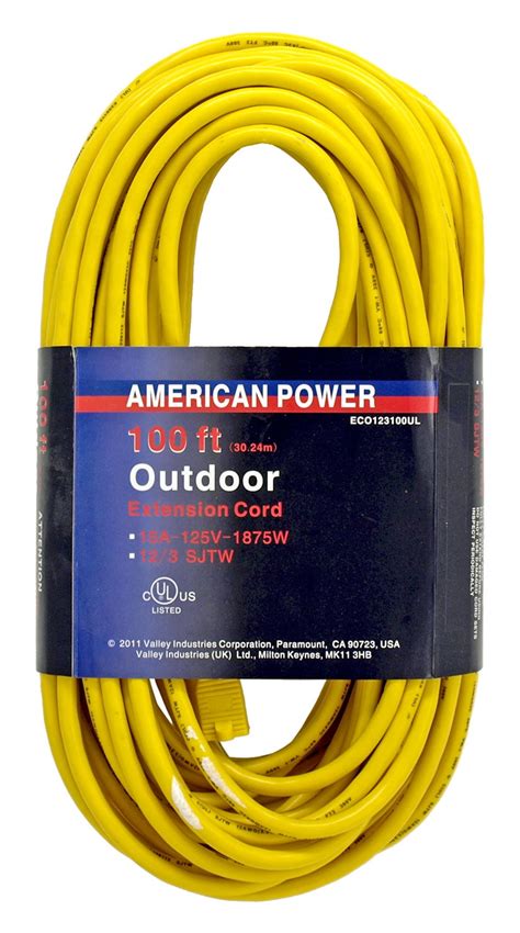 100 Ft Outdoor Extension Cord