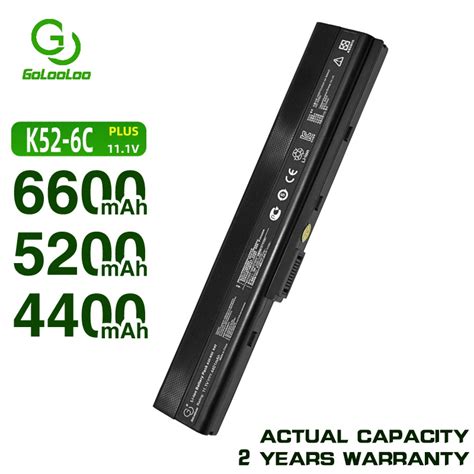 Golooloo 4400MaH 11.1v Laptop Battery for Asus K52D K52DR K52J K52JC ...