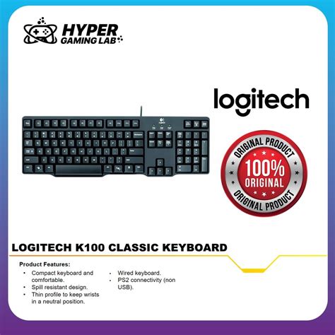 Logitech K Classic Pc Keyboard Ps Connection Shopee Malaysia