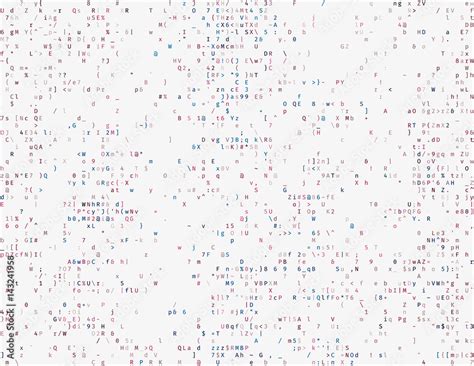 Corrupted Source Code Modern Vector Illustration About Computer