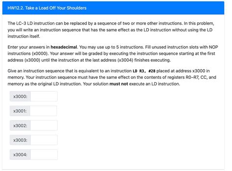 solved the lc 3 ld instruction can be replaced by a sequence