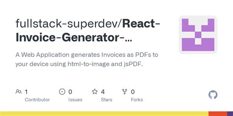 Github Fullstack Superdevreact Invoice Generator Project A Web Application Generates