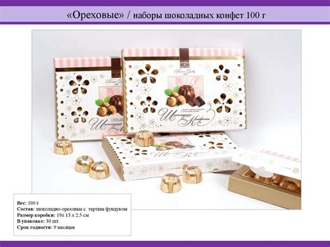 Коллекции наборов конфет - online presentation