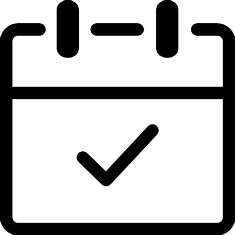 Calendar Checkmark Vector SVG Icon SVG Repo