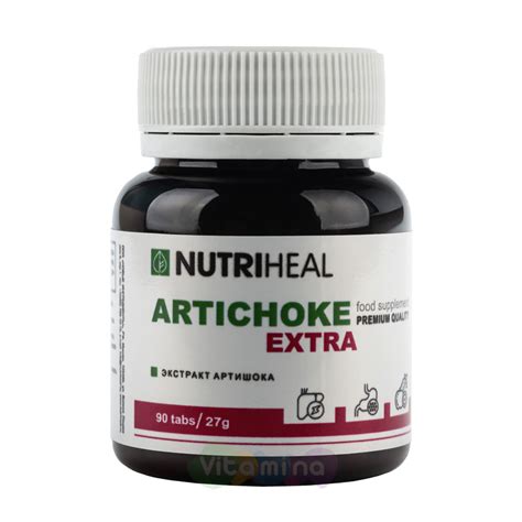 Nutriheal ЭКСТРАКТ АРТИШОКА КОНЦЕНТРИРОВАННЫЙ ARTICHOKE EXTRACT TABS ...