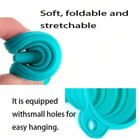 Pc Foldable Funnel Large Capacity Gasoline Funnel Multi Purpose Industrial Wide Mouth Oil