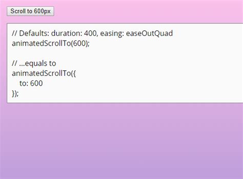 Es6 Smooth Scroll Library Es6 Scroll To Css Script