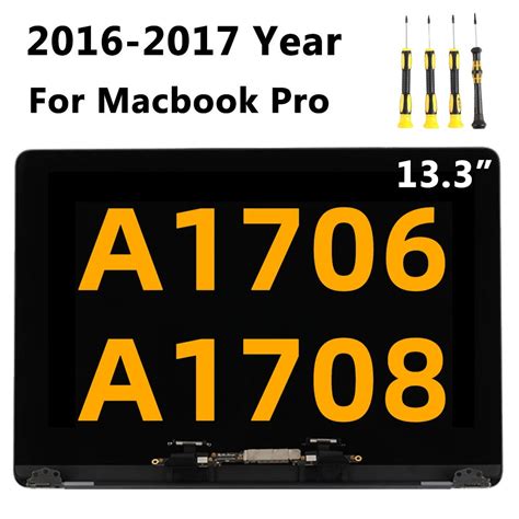 Brand New A1706 A1708 Laptop Lcd Screen Display Assembly For Macbook Pro 13 3 2016 2017 Year
