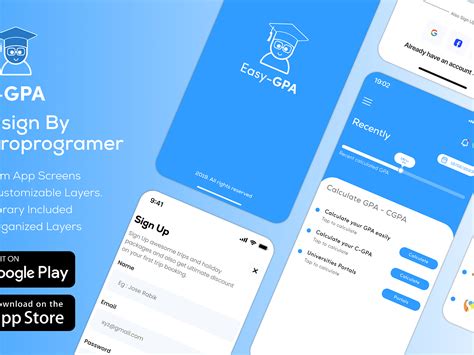Gpa Calculator Application Ui Design By Muhammad Ali Hassan On Dribbble