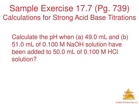 Chapter 17 Additional Aspects of Aqueous Equilibria - ppt download