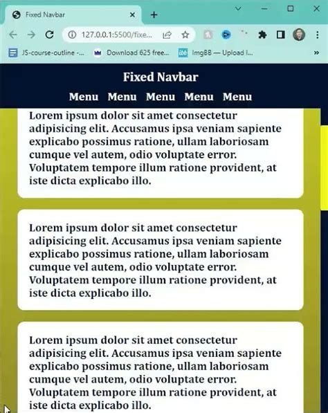 Create Fixed Navbar Css3 Htmlcss Meltango Youtube