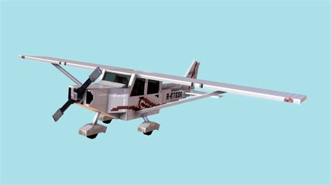 Cessna 172 Airplane Minecraft 3d Model By Artbor A99959c Sketchfab