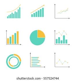 Graph Trendy Flat Style Vector Illustration Stock Vector Royalty Free