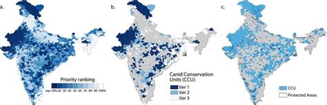 Spatial Maps Of Results From Prioritization Analysis A Sub District