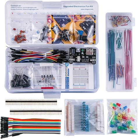 Elegoo Upgraded Electronics Fun Kit Power Supply Module Jumper Wire X