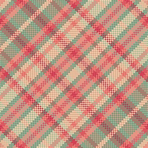 원활한 크리스마스 체크 무늬 패턴 배경입니다 벡터 일러스트 레이 션 프리미엄 벡터