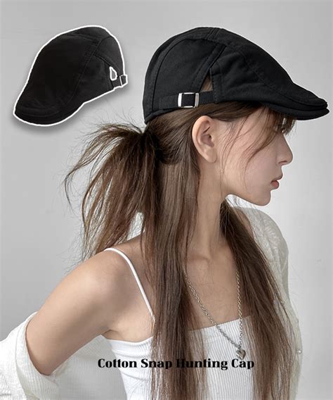 🔥최저가 가을준비 둘레조절가능🔥 코튼 스냅 버클 모자 헌팅캡 에이블리