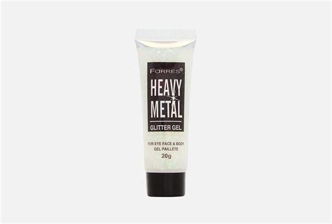 FARRES Глиттер-гель для лица и тела Heavy Metal 01, Белый 20 г — купить ...