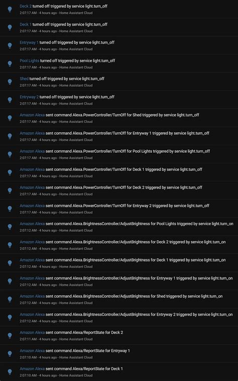 Home Assistant Cloud Turns Lights Off Nightly Third Party