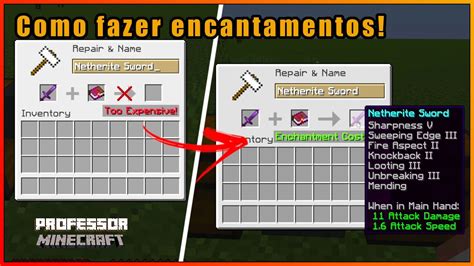 Como Encantar Os Itens No Minecraft Youtube