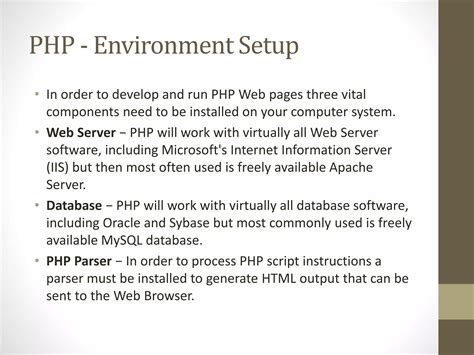 Web Application Development Using PHP Chapter PPTX Web Development Internet
