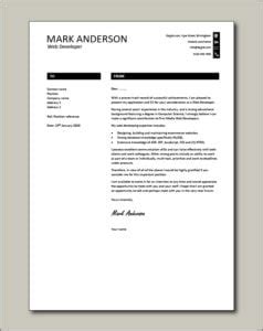 Free Web Developer Cover Letter Example