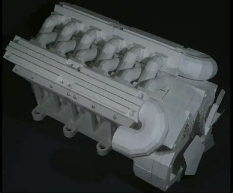 V12 Engine Papercraft
