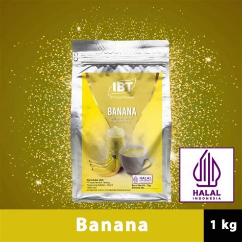 Promo Bahan Minuman Bubuk Pisang Banana Bubble Tea Drink Powder Diskon