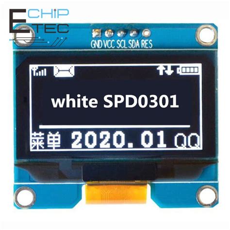 1pcs 5pin ips 1 54 inch oled screen module spd0301 driver ic 128x64 i2c