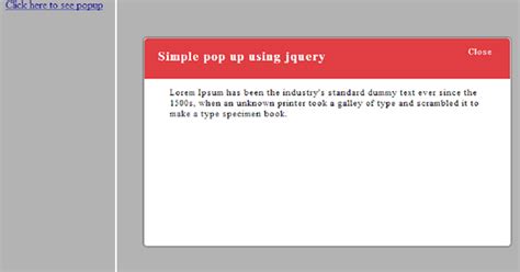 Sharepoint New: How to create a simple Popup window using jQuery?