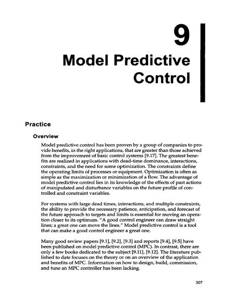 Model Predictive Control Practice Pdf