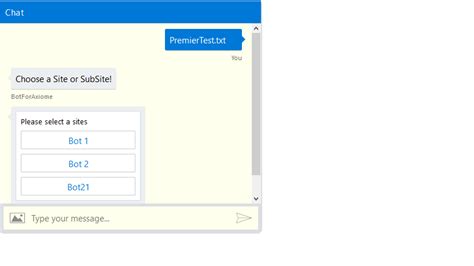 Botframework Trigger Bot With Drag And Drop Sharepoint Online Stack