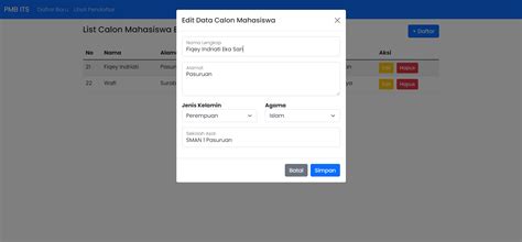 Tugas 8 Form Pendaftaran Mahasiswa Baru Dengan Php And Mysql Fiqey
