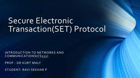 Ppt Secure Electronic Transactionset Protocol Powerpoint Presentation Id2029479