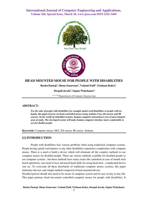 Pdf Head Mounted Mouse For People With Disabilities Pdf Head Mounted Mouse For People With Disabilities