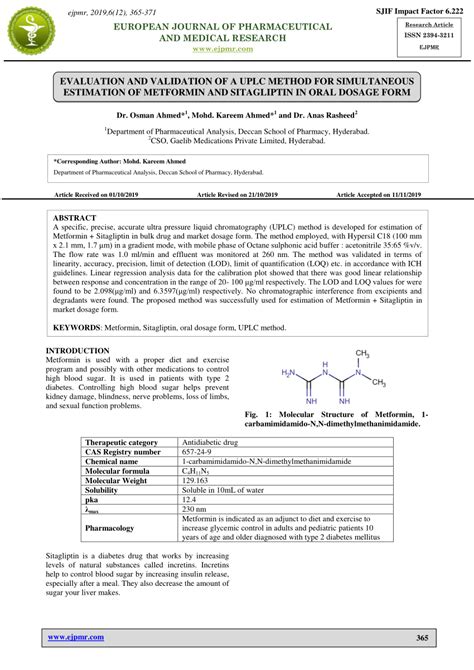 pdf evaluation and validation of a uplc method for simultaneous