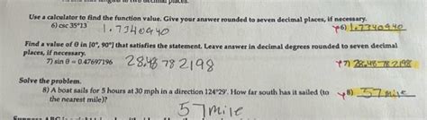 Solved Use A Calculator To Find The Function Value Give Chegg