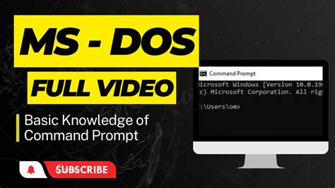 Learn CMD Command Prompt In One Video Command Prompt Cmd Msdos Viral Computer