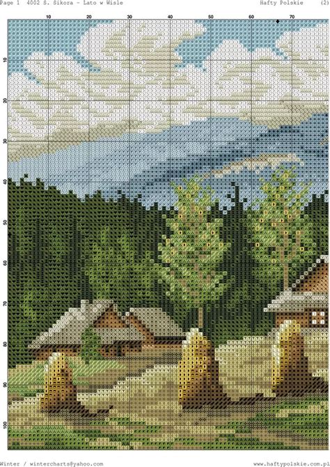 вышивка крестом пейзажи и природа схемы 2 тыс изображений найдено в Яндекс Картинках Пейзажи