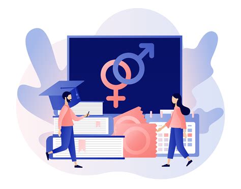 Sexual Health Lesson For Tiny People Sexual Education Concept