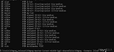 Ffmpeg 常用命令 案例ffmpeg Dispositions Csdn博客