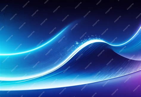 Premium Photo Abstract Waving Particle Technology Background Design Abstract Wave Moving Dots
