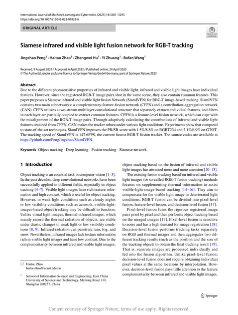 Siamese Infrared And Visible Light Fusion Network For Rgb T Tracking