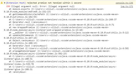 Error Illegal Argument Null Issue Microsoft Vscode Maven GitHub