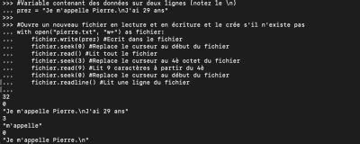 Opérations sur les fichiers en Python Pierre Giraud