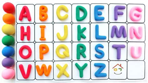 유아와 아이들을 위한 플레이도우로 Alphabet 대문자 소문자 만들기 모음 Alphabet Song Alphabet