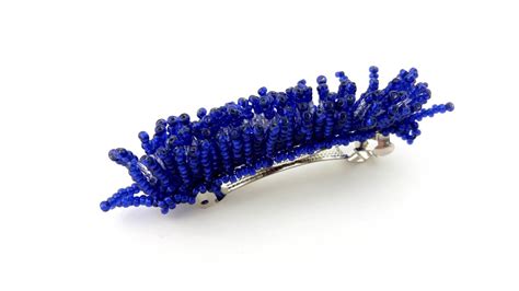 Бисероплетение для начинающих | Заколка "Бисерный мех" из бисера - YouTube